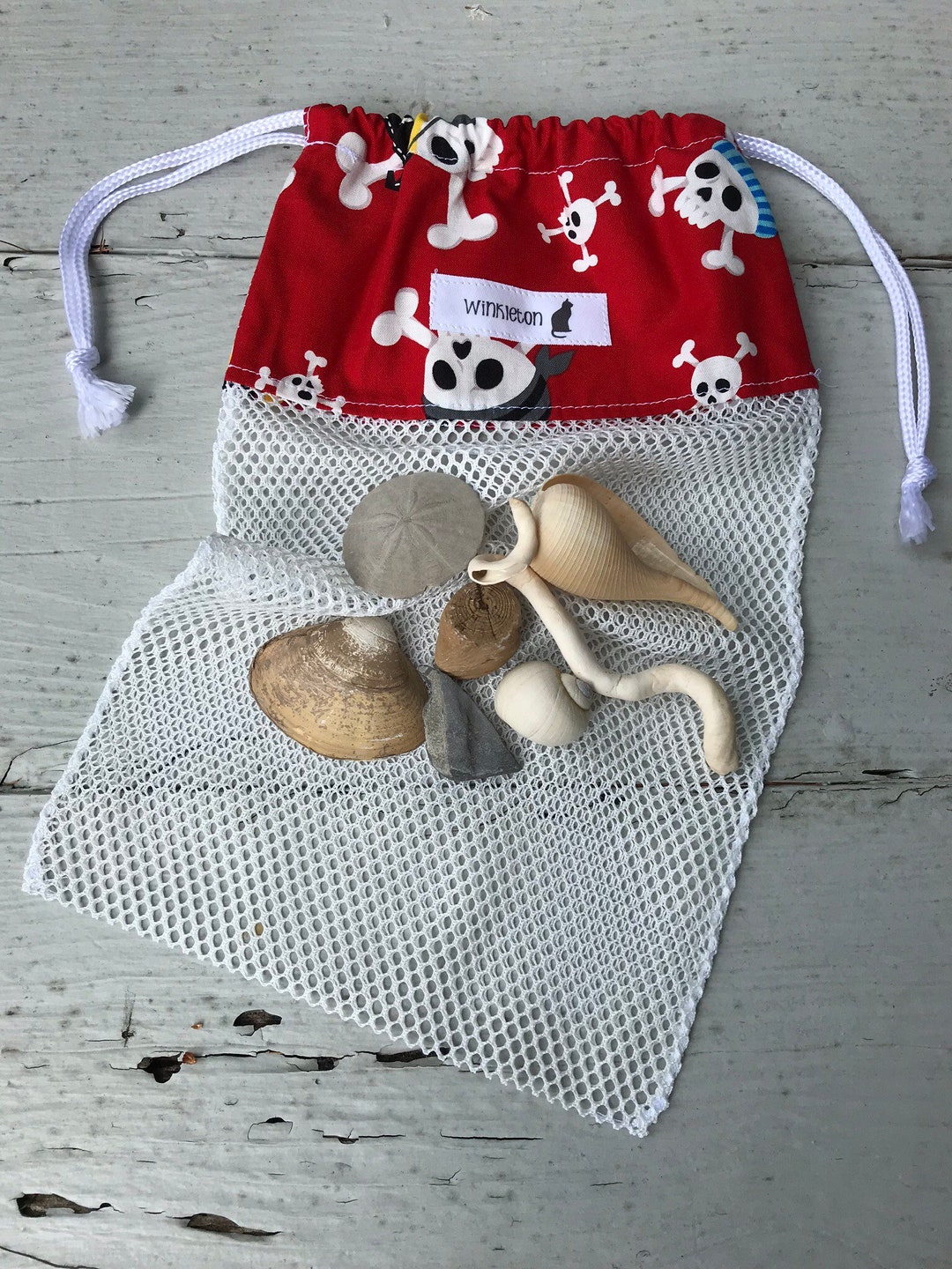Sea Shell Collecting Bag, Drawstring Sea Shell Bag, Beach Tote for Sea ...