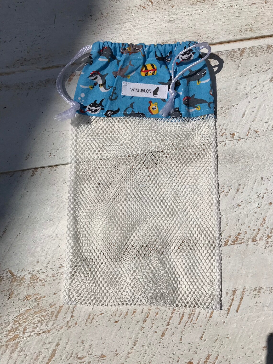 Sea Shell Collecting Bag Drawstring Sea Shell Bag Beach Tote - Etsy