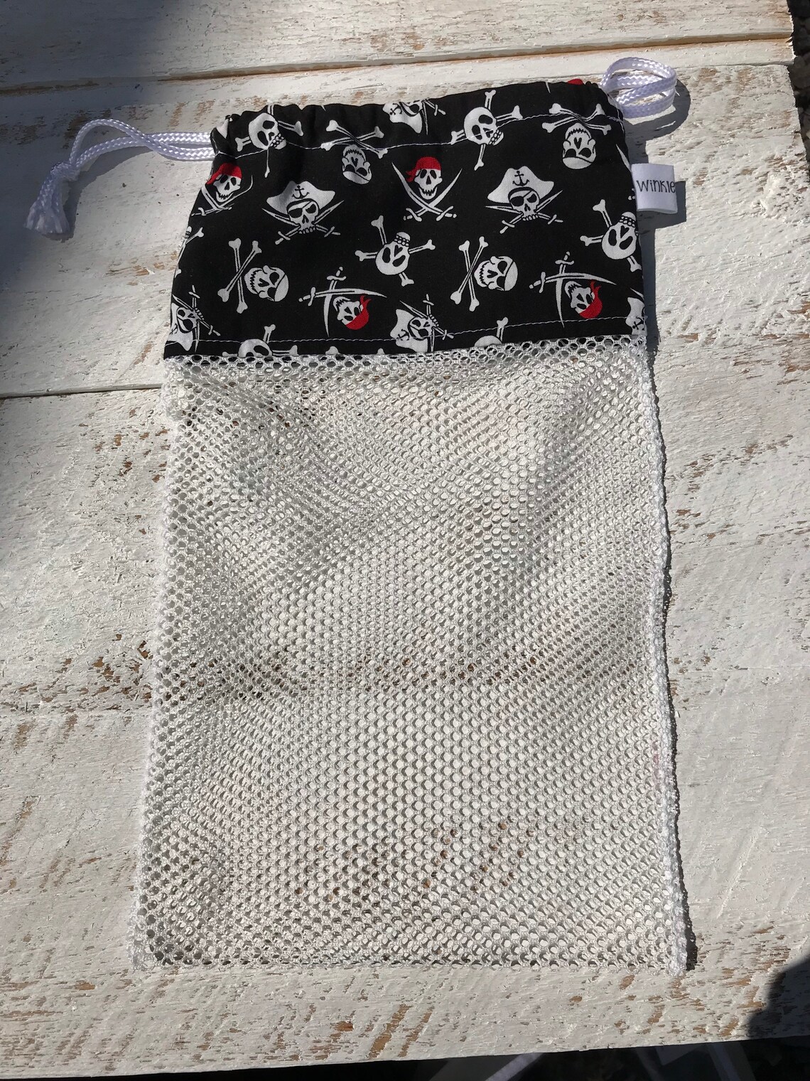 Sea Shell Collecting Bag Drawstring Sea Shell Bag Beach Tote - Etsy