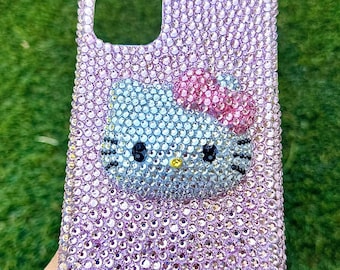 Handmade Blinged Out Glass Rhinestones Cell Phone Case Bling Bling - Etsy