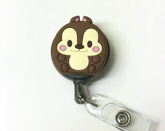 SALE Cute Cartoon Character Retractable ID Badge Reel ID - Etsy