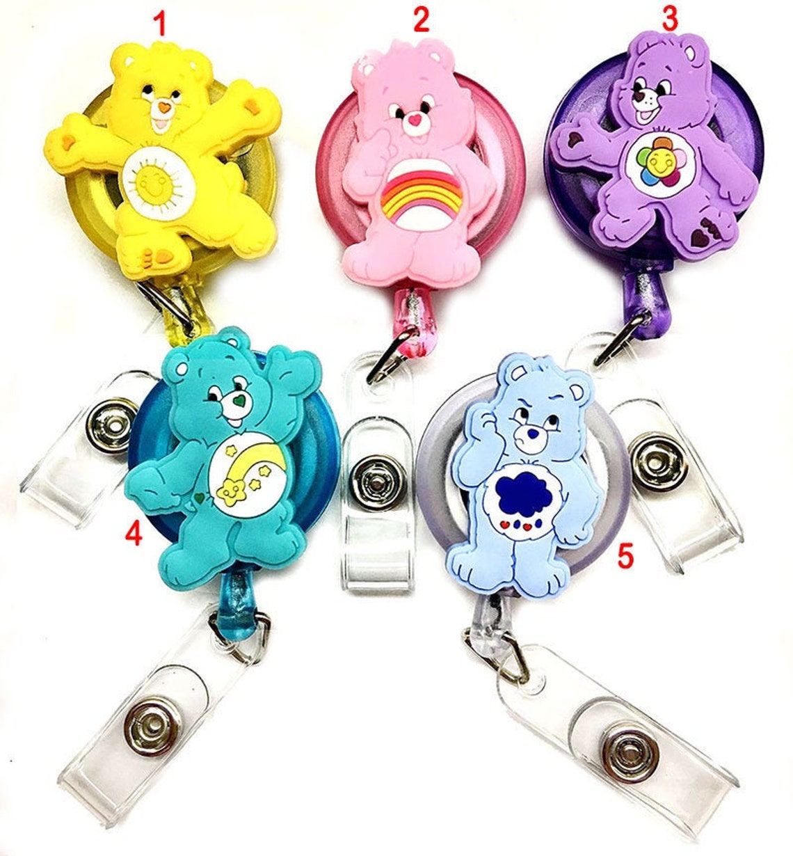 SALE 1 Pc Cute Bear Cartoon Character Retractable ID - Etsy