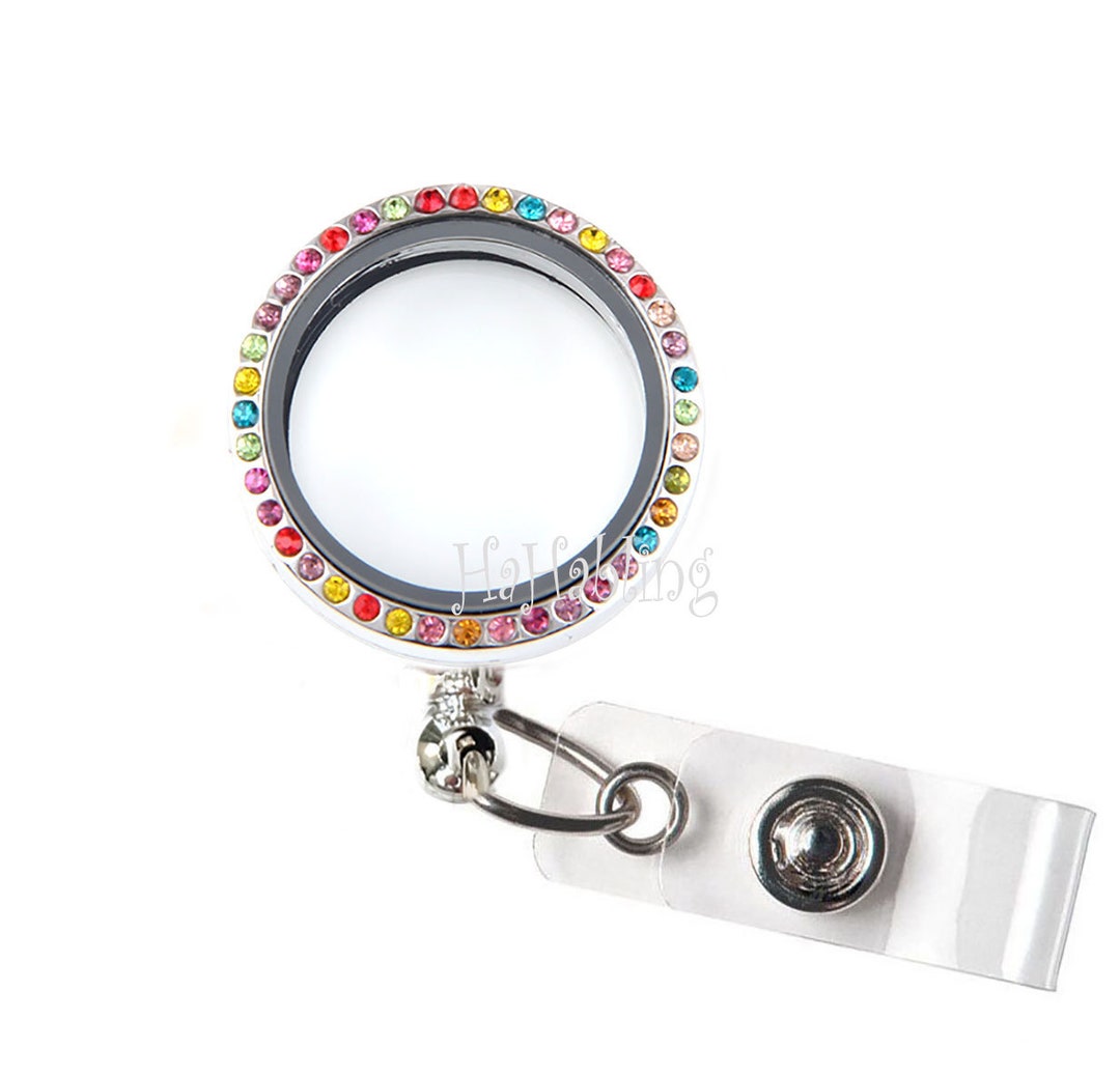 Empty Colors Stone Megnet Top Floating Locket Holders - Charm Locket ...