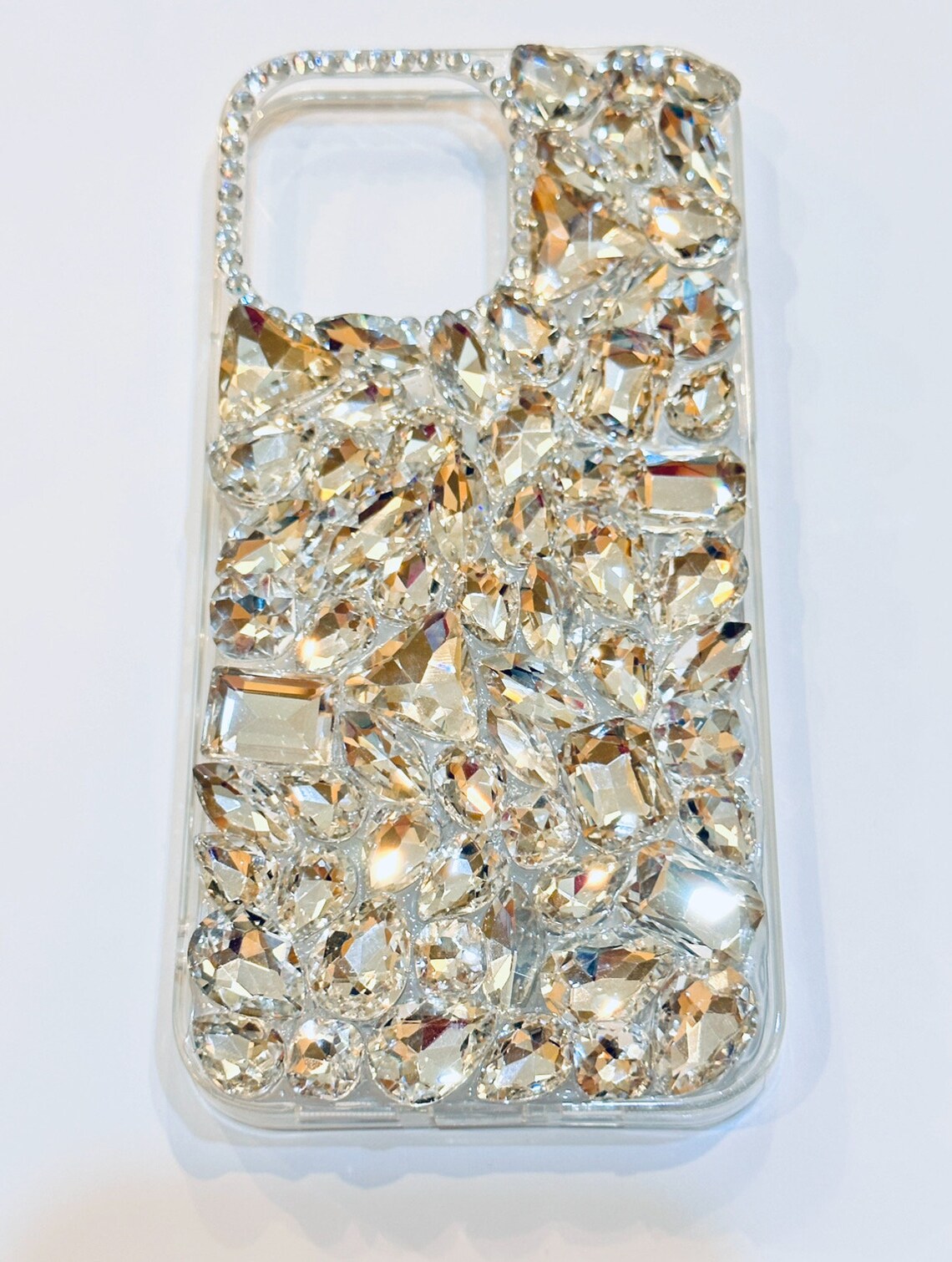 Handmade Blinged Out Glass Rhinestones Cell Phone Case Bling Bling - Etsy