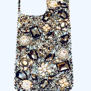 Handmade Blinged Out Glass Rhinestones Cell Phone Case Bling Bling - Etsy