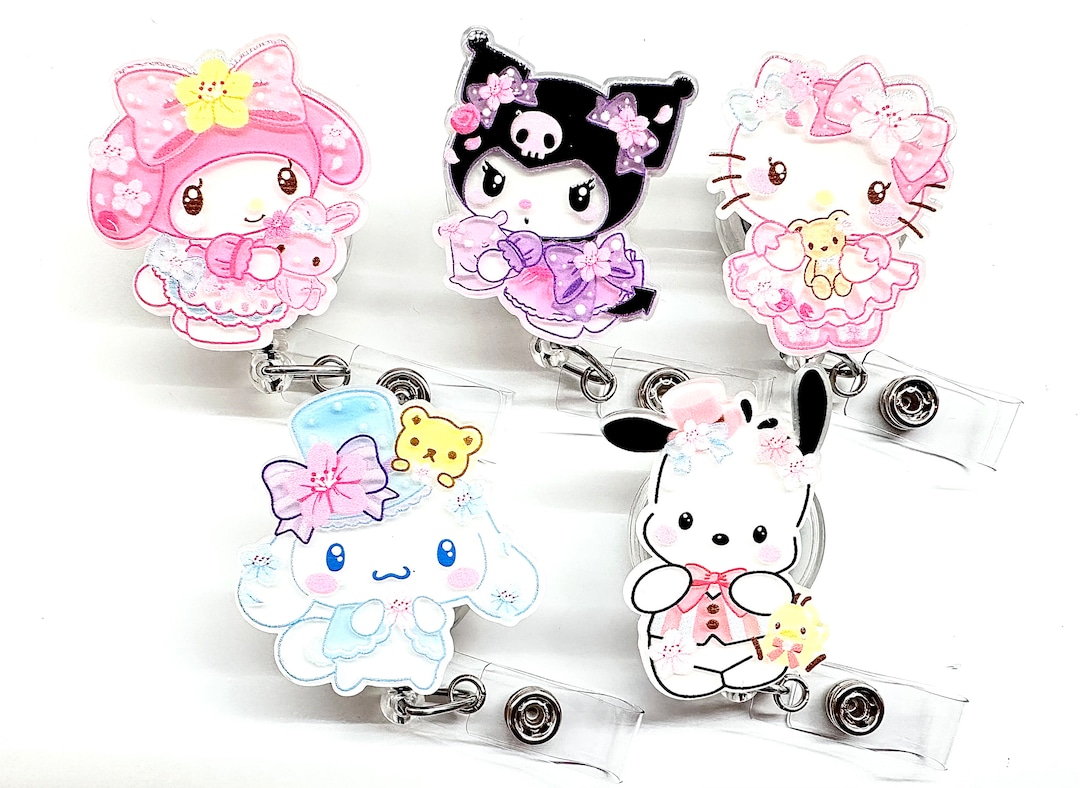 SALE !!!!! 1 Pc Cute Cartoon Character Retractable ID Badge Reel ...