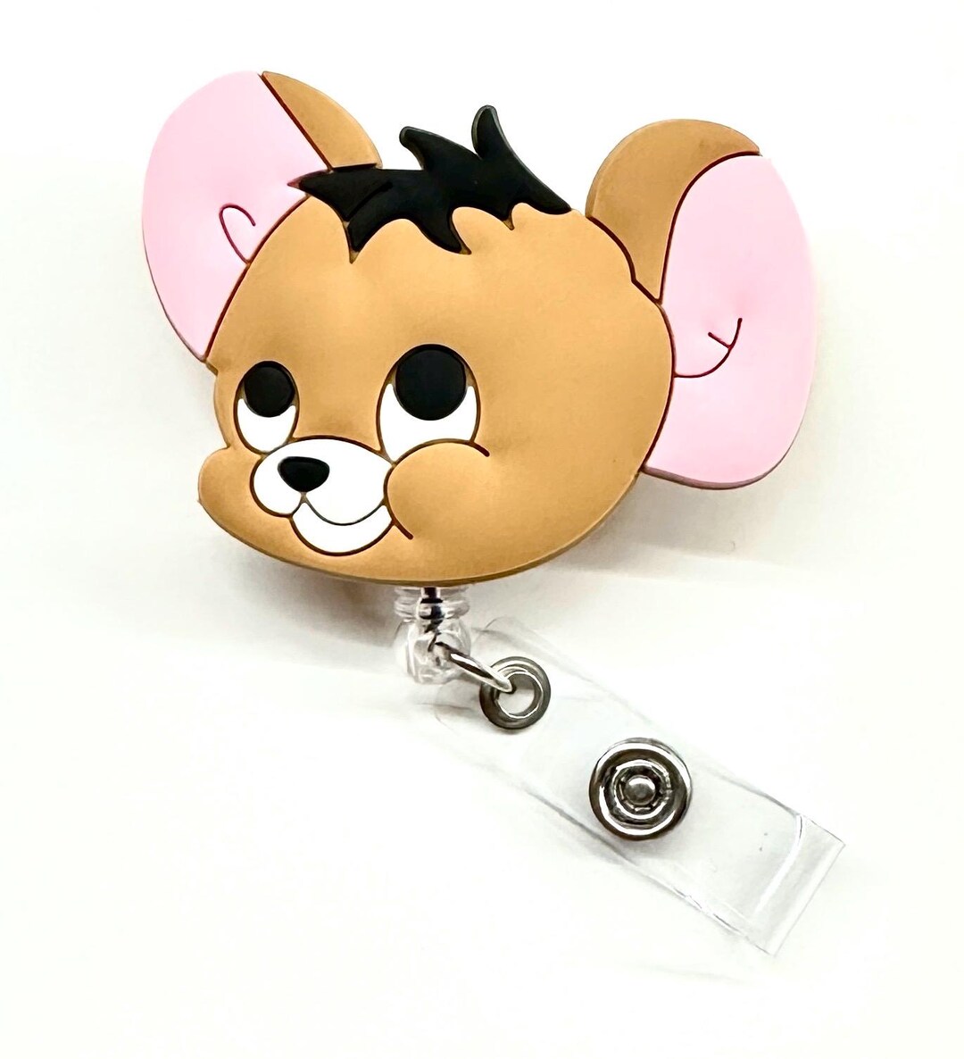 SALE !!!!! 1 Pc Cute Mice Cartoon Character Retractable ID Badge Reel ...