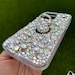 Handmade Blinged Out AB Clear Gems and Glass Rhinestones Cell Phone ...