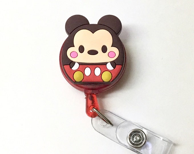 SALE Cute Cartoon Character Retractable ID Badge Reel ID - Etsy