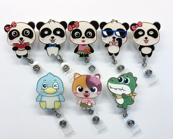 SALE 1 Pc Cute Cartoon Character Retractable ID Badge - Etsy