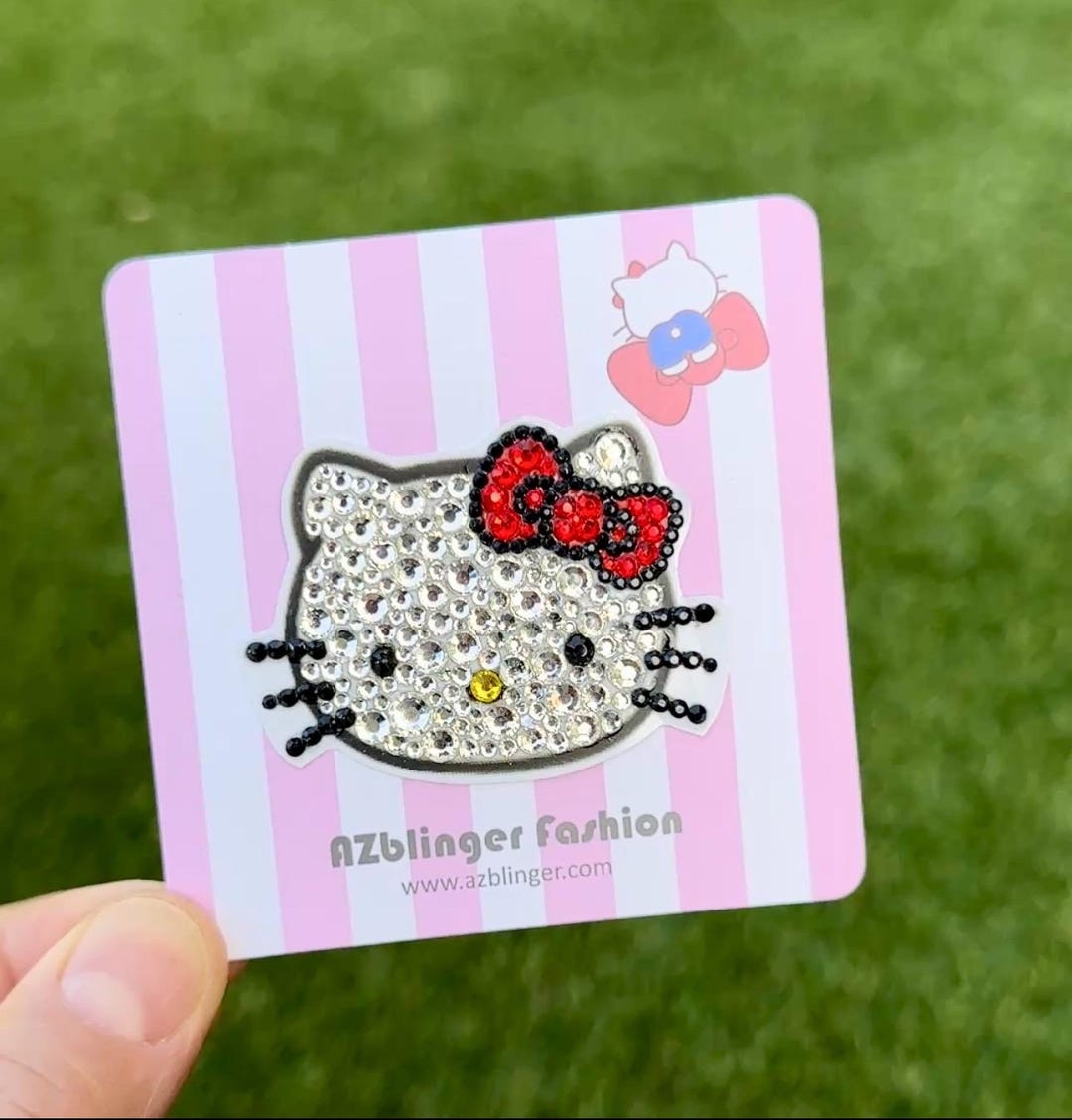 Blinged Out Cute Kitty Cat Kawaii Handmade HK Cartoon Character ...