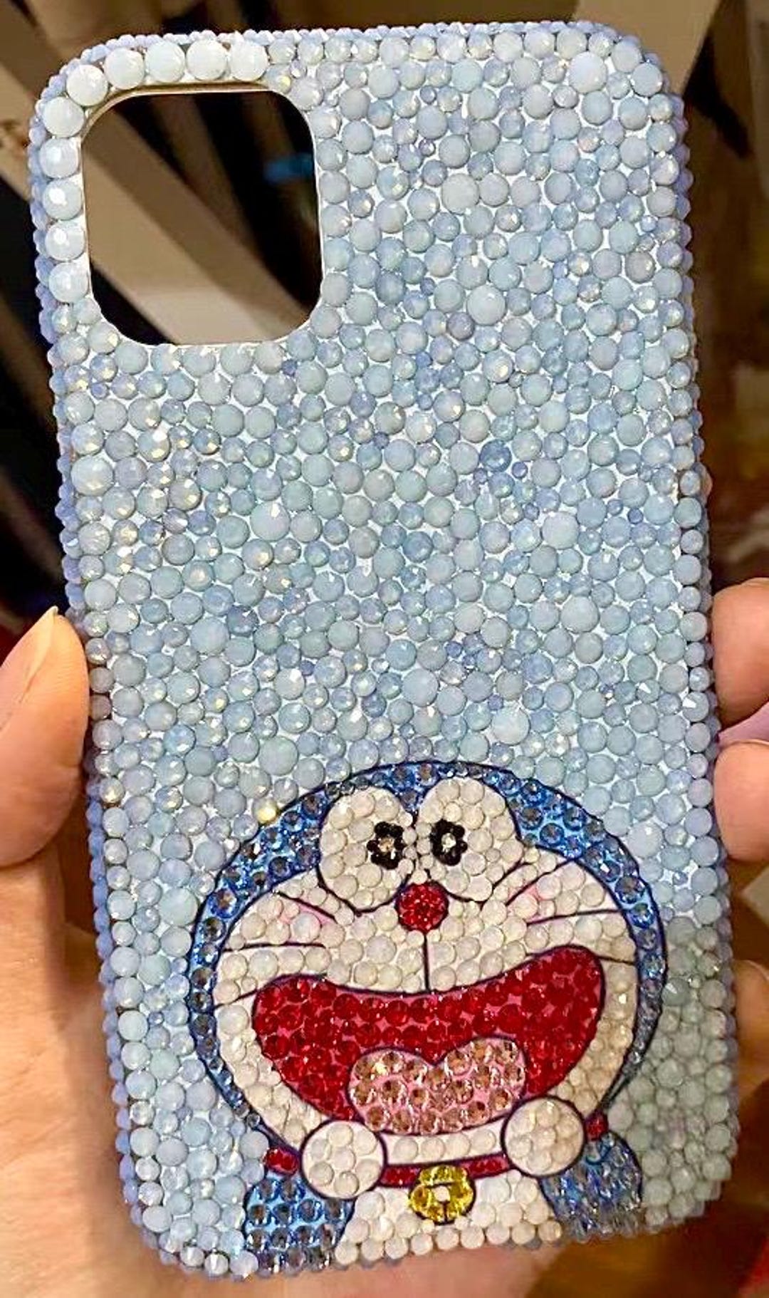 Handmade Blinged Out Kawaii Cartoon Glass Rhinestones Cell Phone Case ...