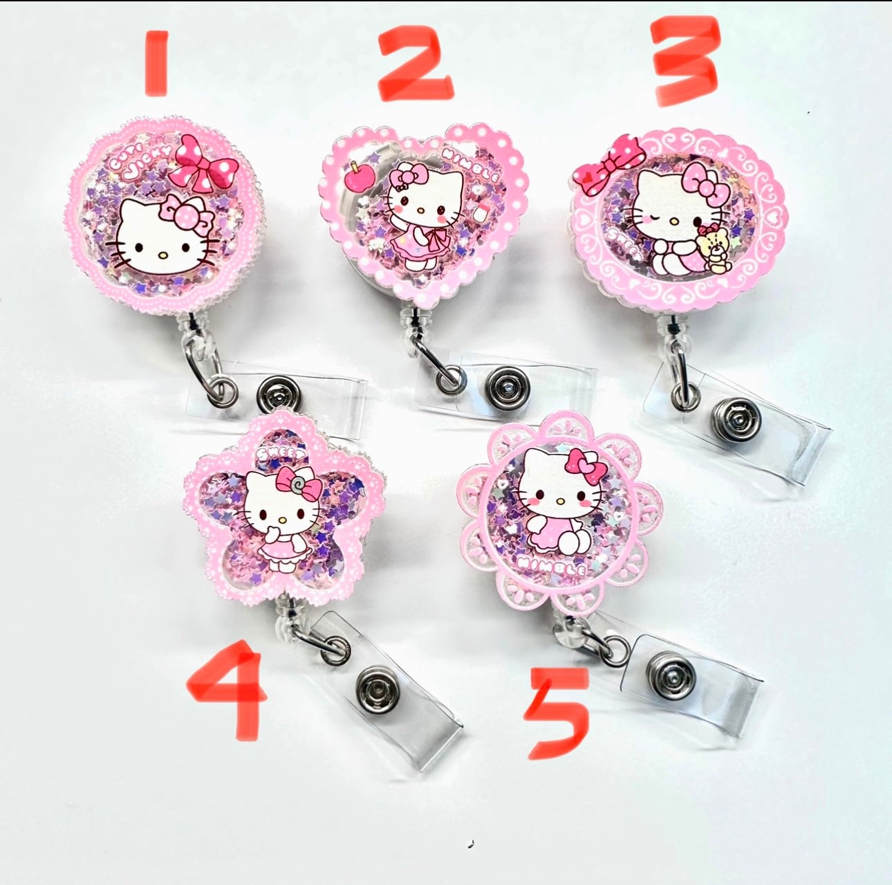 SALE 1 Pc Cute Kitty Floating Glitter Cartoon Character - Etsy