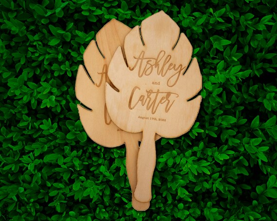Wooden Hand Fans for Wedding or Event Engraved Gift Wedding - Etsy