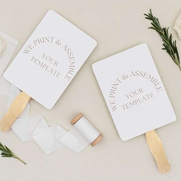 Wedding Fan Template - Etsy