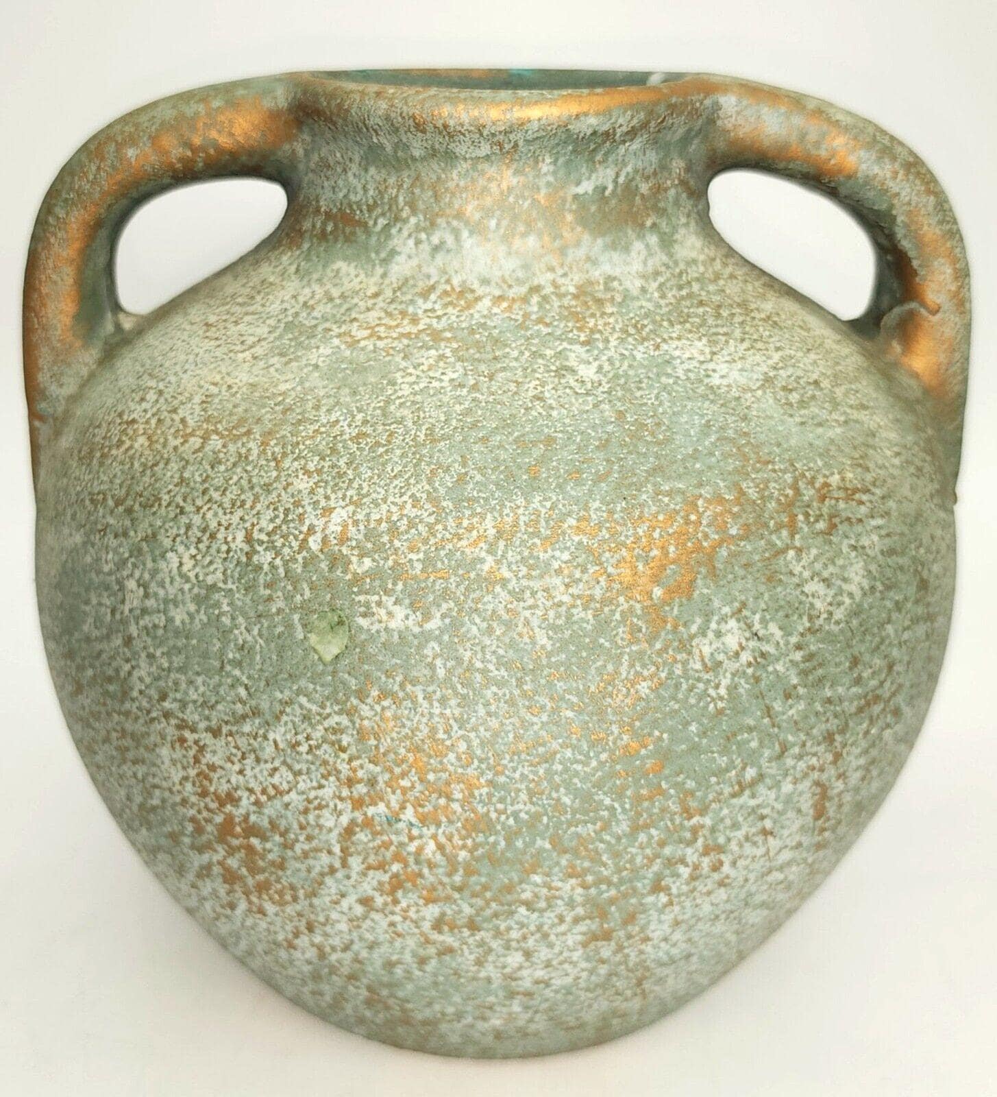 David Harris 2-handled Jug Turquoise W/gold Accents Harris Potteries ...