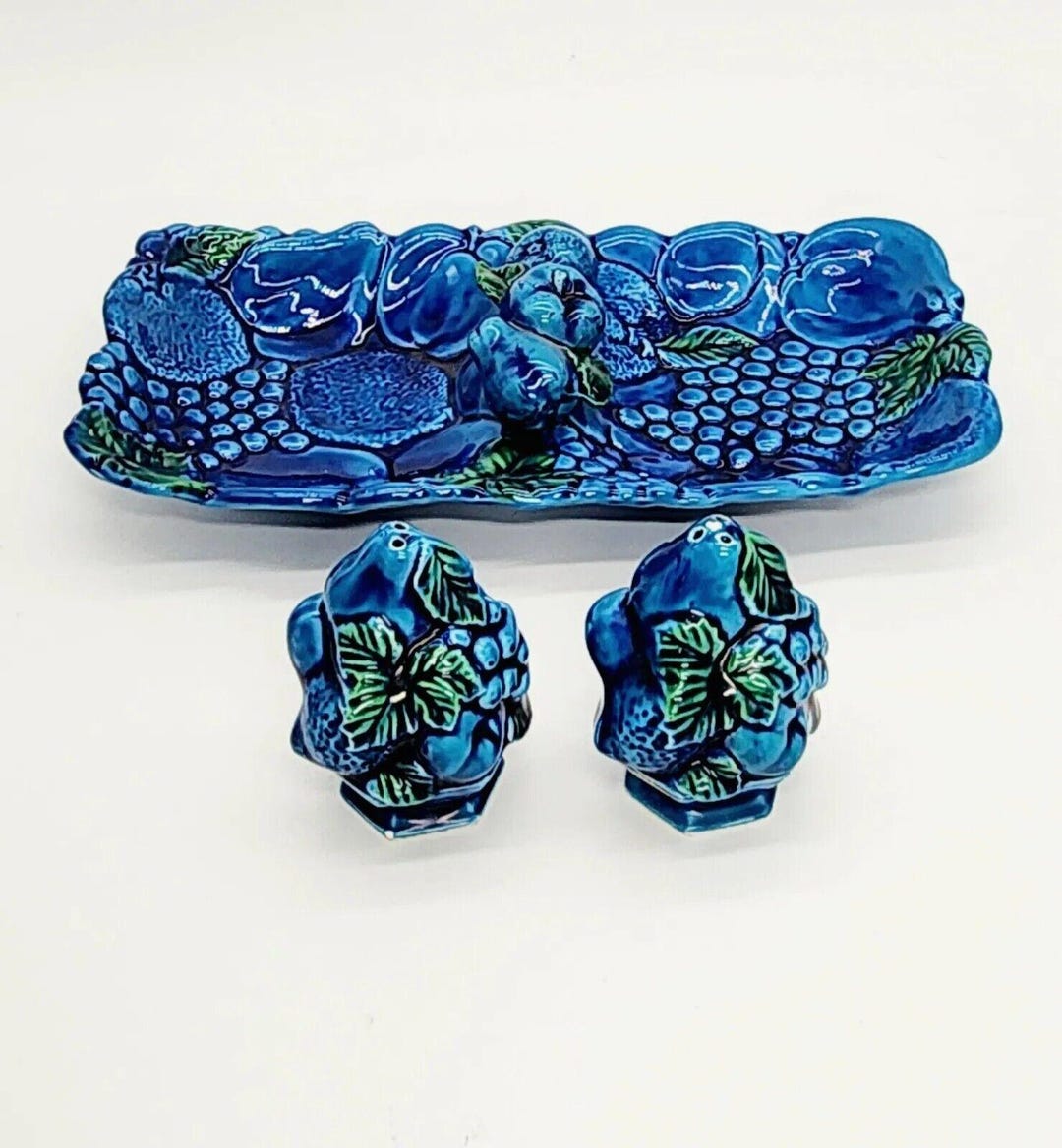 Vintage Inarco Japan Blue Mood Indigo Serving Dish Plate, Salt ...