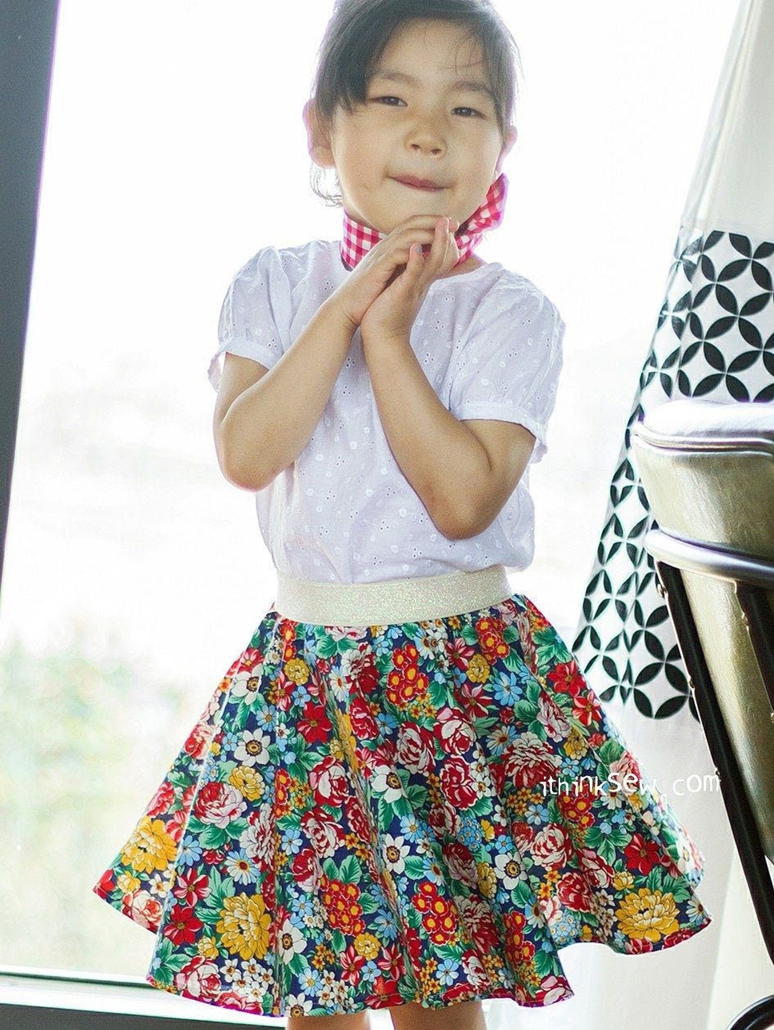 Ariel Girls Circle Skirt PDF Sewing Pattern & Video Tutorial - Etsy Canada
