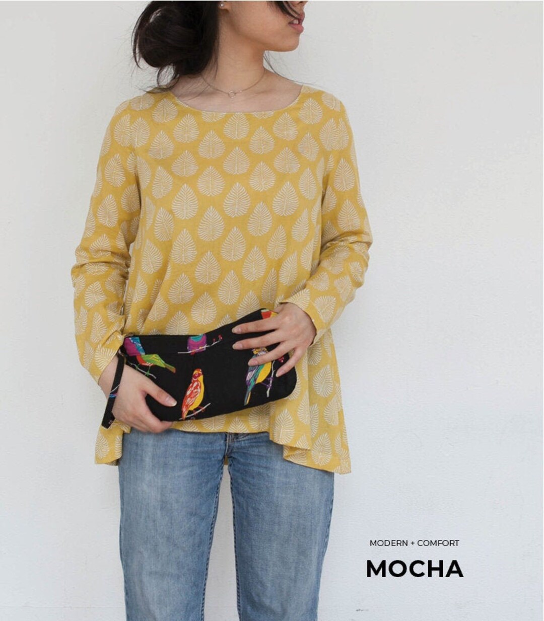 MOCHA Basic A-line Tunic PDF Sewing Pattern - Large Paper Printshop ...