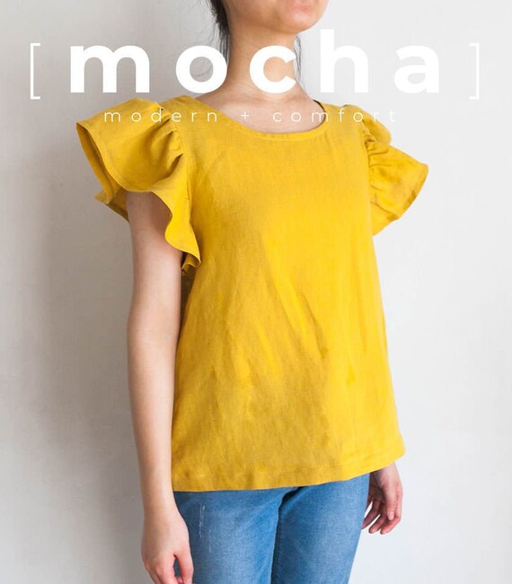 MOCHA Arielle Blouse PDF Sewing Pattern | Etsy