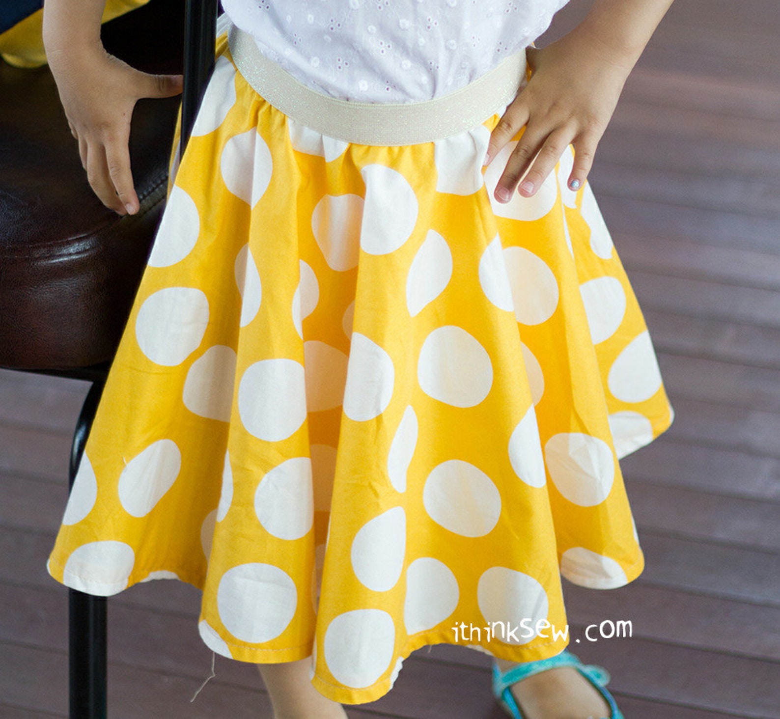 Ariel Girls Circle Skirt PDF Sewing Pattern & Video Tutorial | Etsy