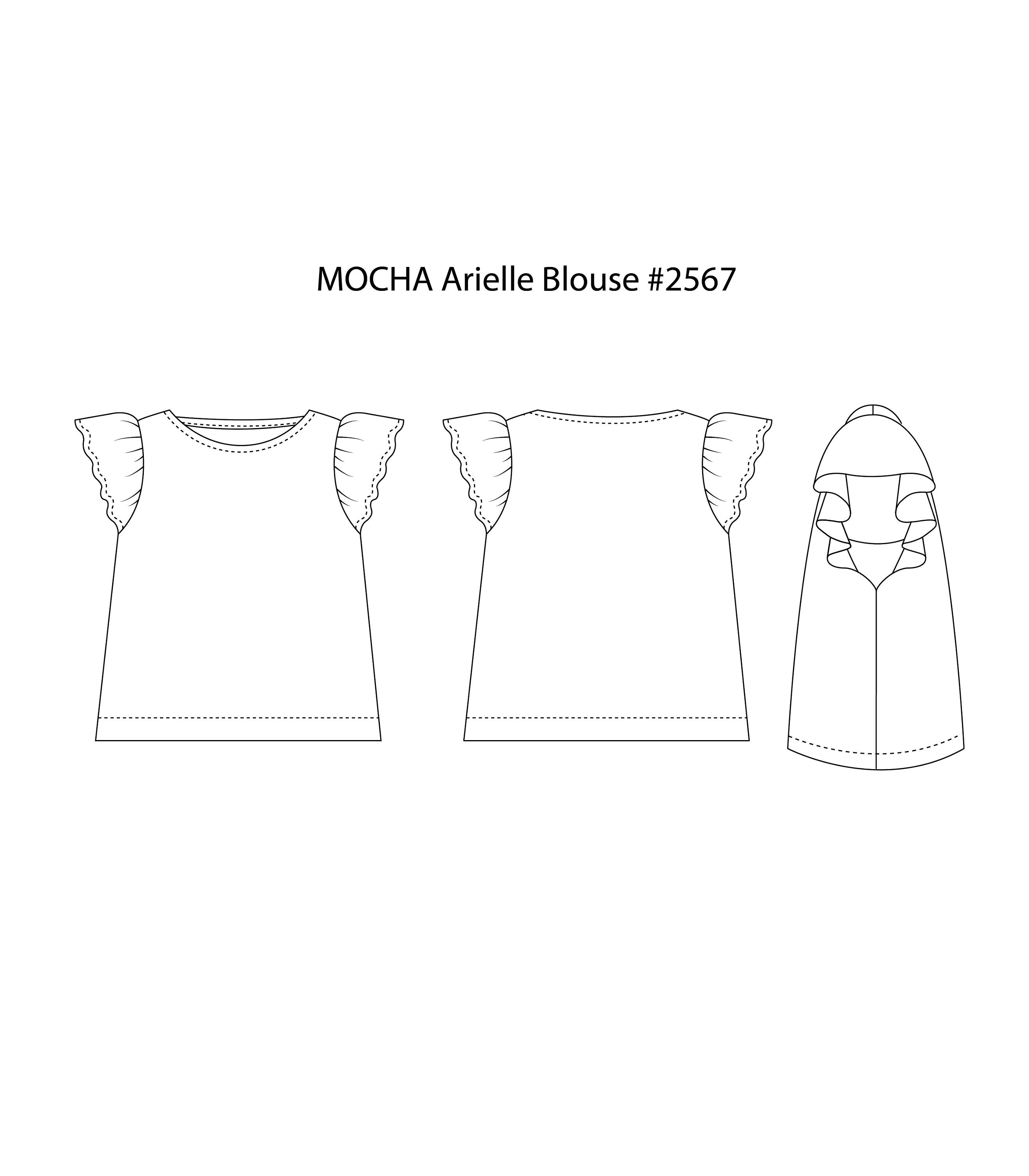 MOCHA Arielle Blouse PDF Sewing Pattern | Etsy