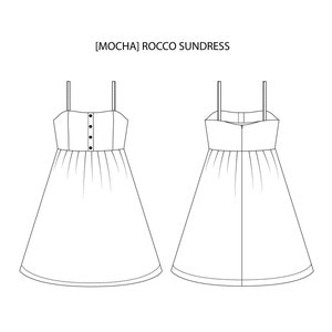 MOCHA Rocco Sundress PDF Sewing Pattern - 4 Kinds of Paper (A4, US ...