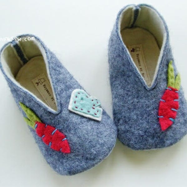 Felt Baby Booties - Etsy