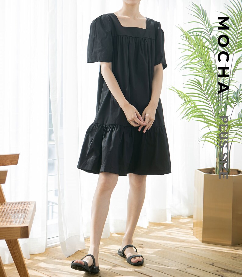 Plus Size MOCHA Kimora Square Neck Dress PDF Sewing Pattern - Etsy