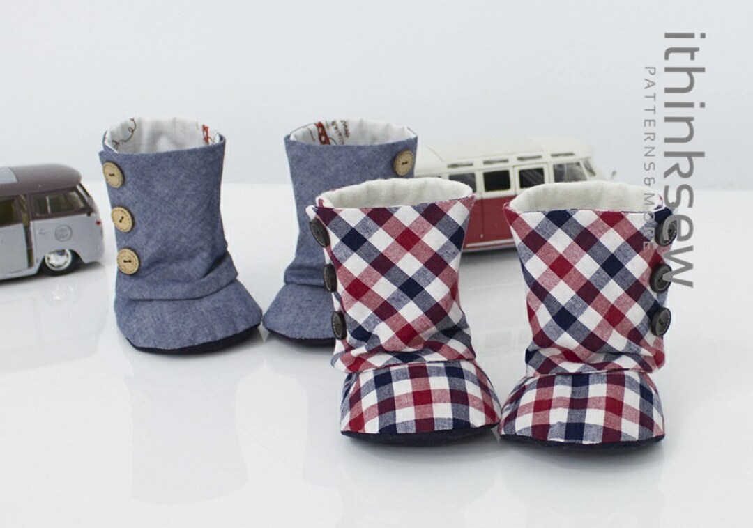 Baby 3 Button Boots PDF Sewing Pattern - Etsy