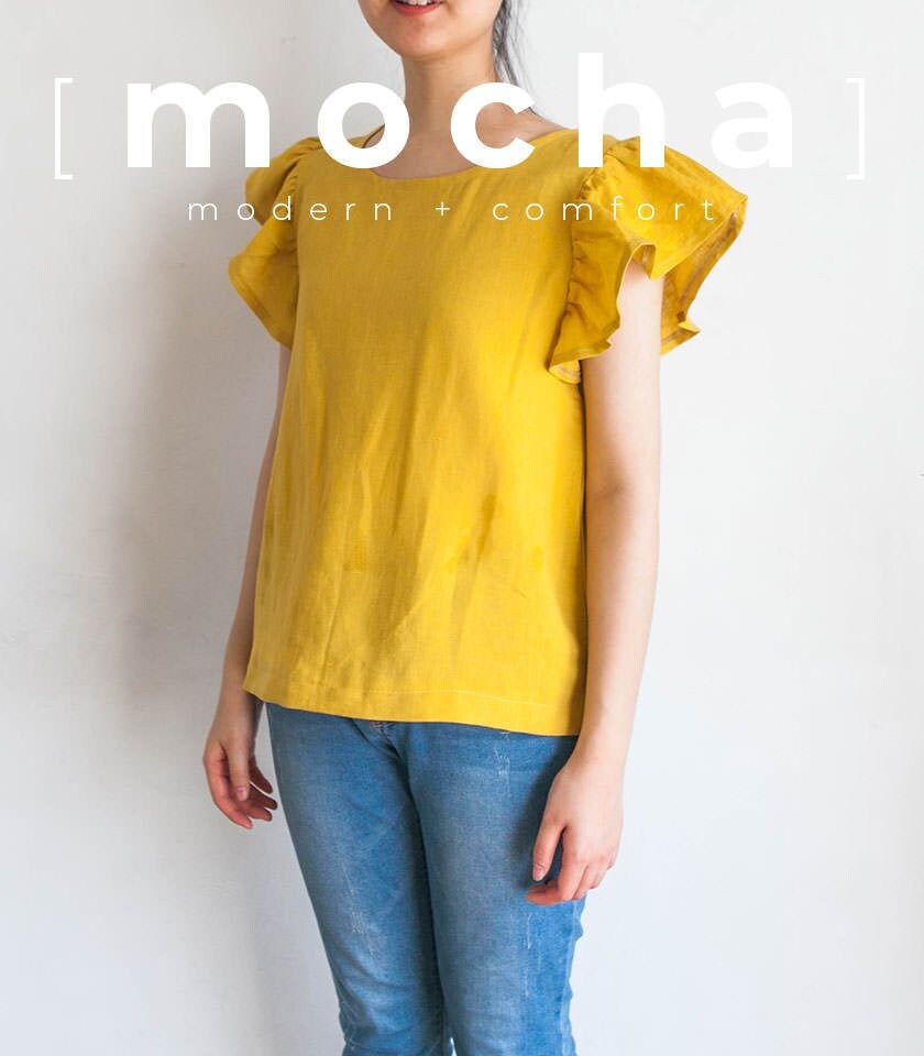 MOCHA Arielle Blouse PDF Sewing Pattern | Etsy
