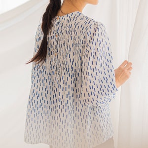 Belle Pintuck Blouse PDF Sewing Pattern - 4 Kinds of Paper (A4, US ...