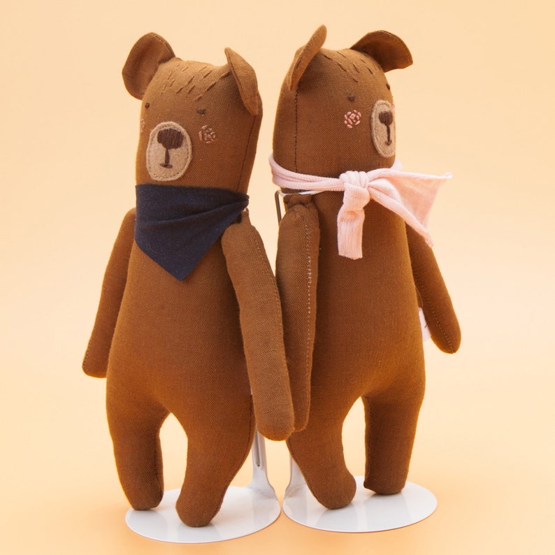 Bear Family Dolls PDF Sewing Pattern Rag Doll Tutorial | Etsy