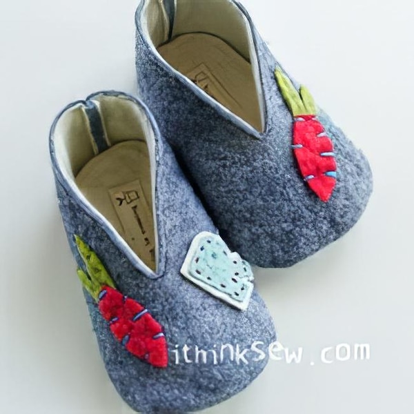 Felt Baby Booties - Etsy