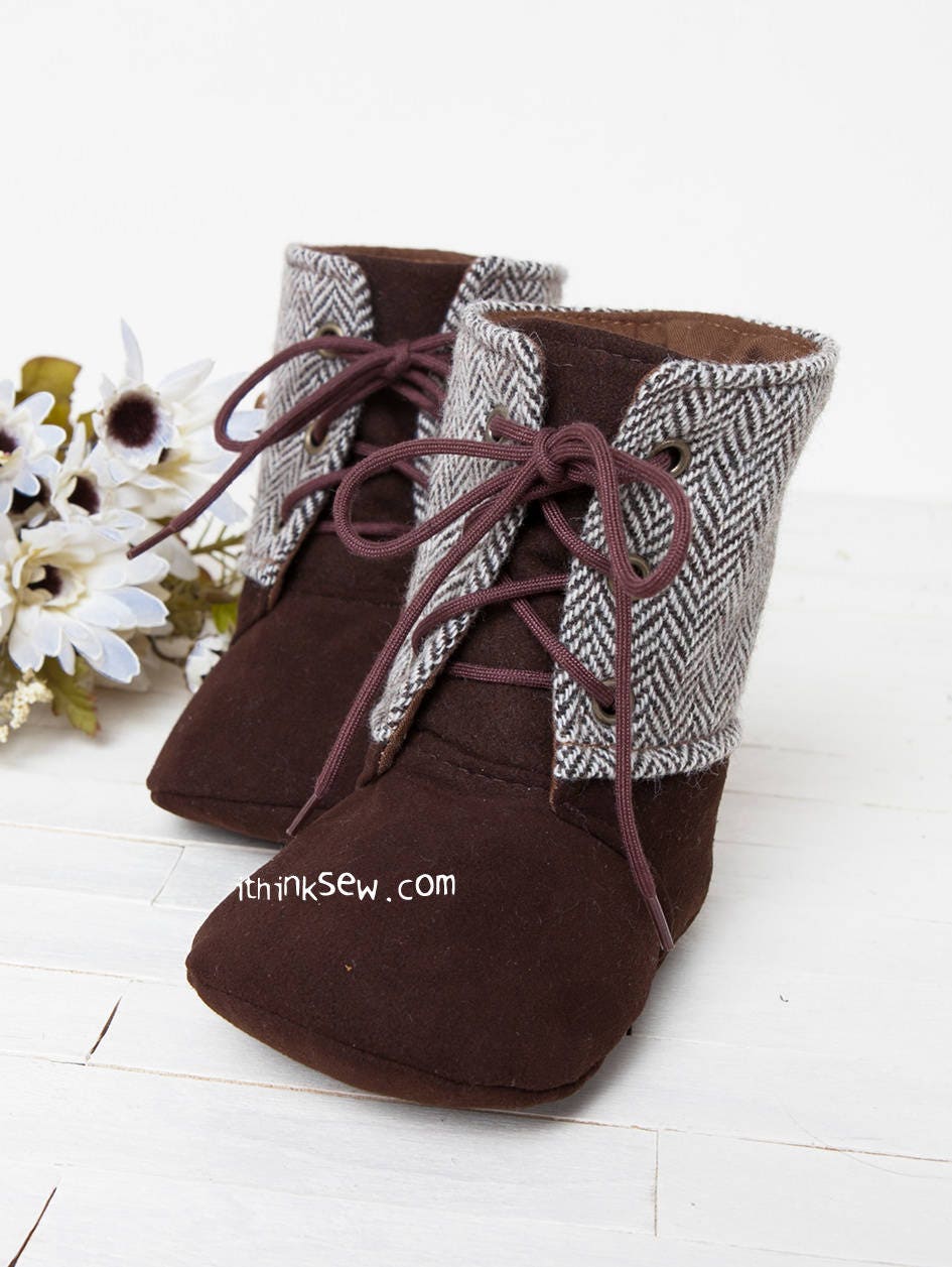 Mitchelle Baby Boots Sewing Pattern PDF | Unisex Infant Shoe Tutorial ...