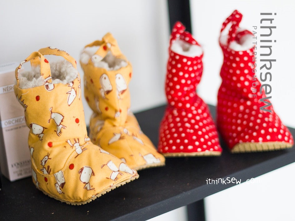 Baby Booties PDF Sewing Pattern | Infant Slipper Template | DIY Cozy ...