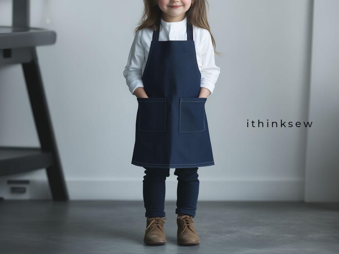 3 Styles Mina Kid's Apron PDF Sewing Pattern (4 Sizes) - Etsy