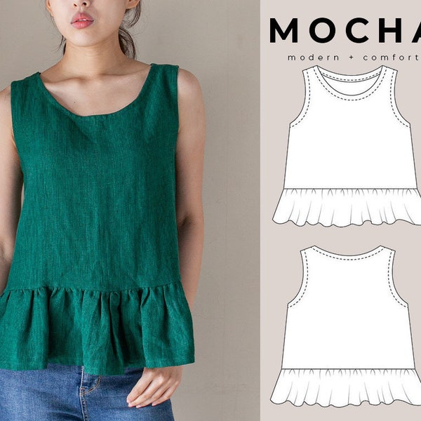 Linen Top Sewing Pattern - Etsy