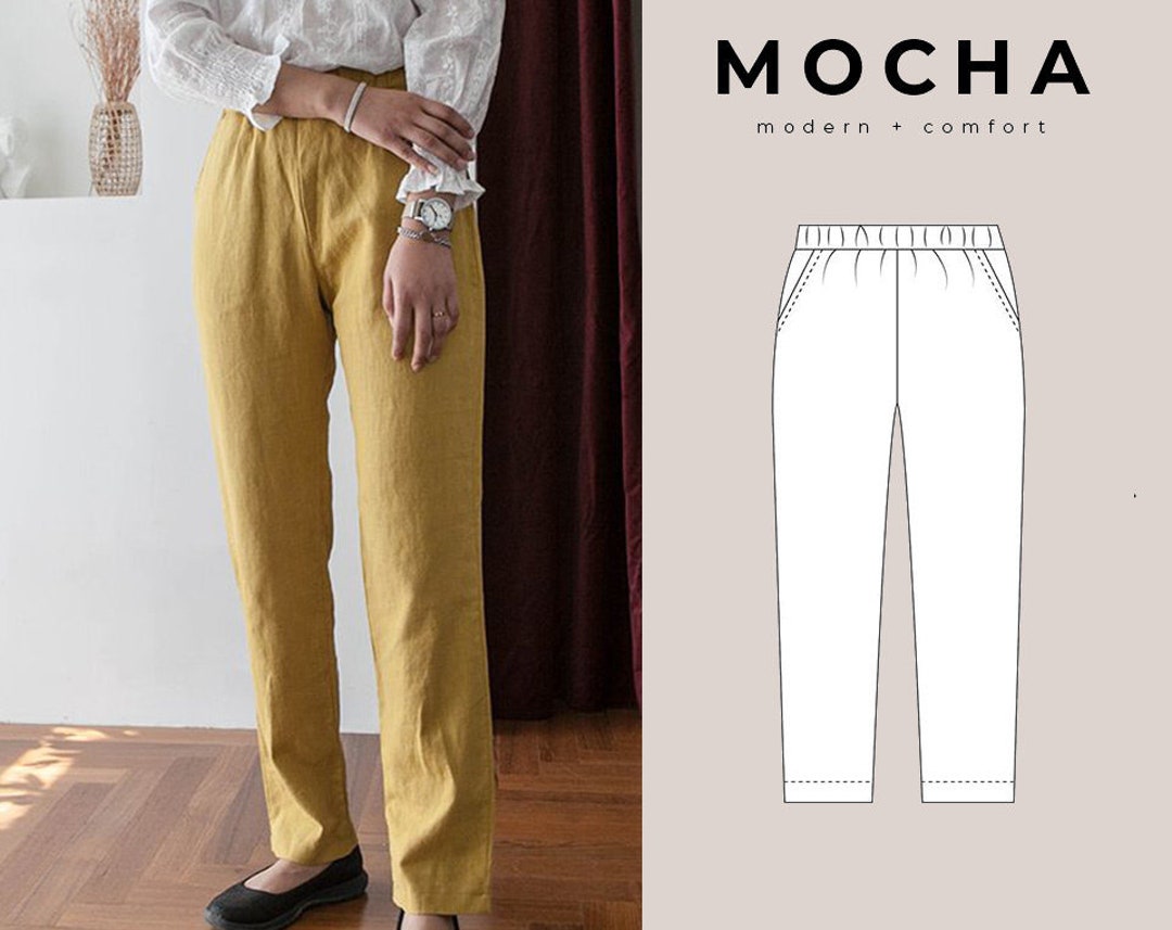 MOCHA Jia Pants (2 Style) PDF Pattern - 4 Kinds of Paper(a4, US Letter ...