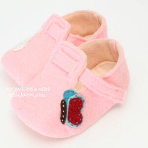 Taylor Felt Baby Booties PDF Sewing Pattern - Etsy
