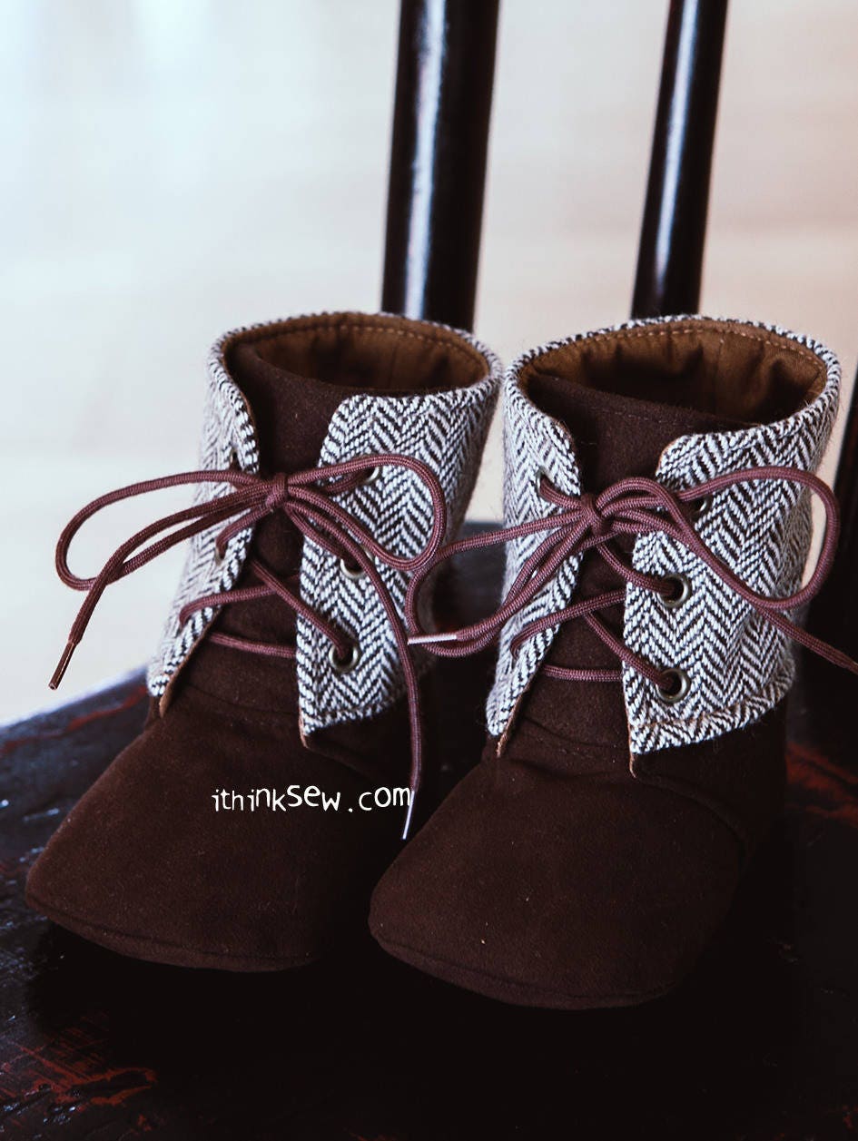 Mitchelle Baby Boots Sewing Pattern PDF | Unisex Infant Shoe Tutorial ...