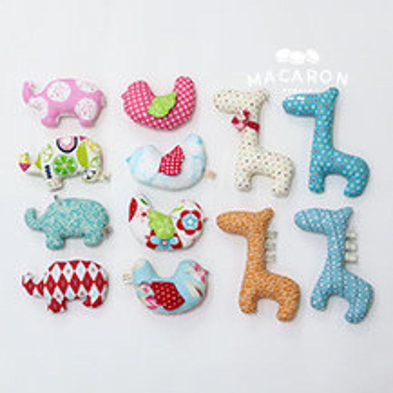 Animal Rattles PDF Sewing Pattern - Etsy