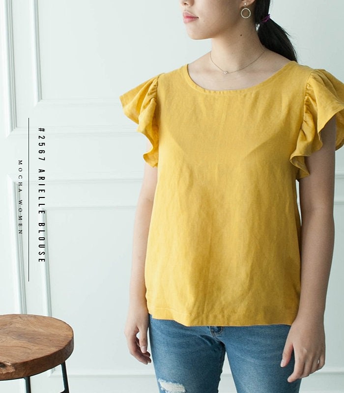 MOCHA Arielle Blouse PDF Sewing Pattern | Etsy