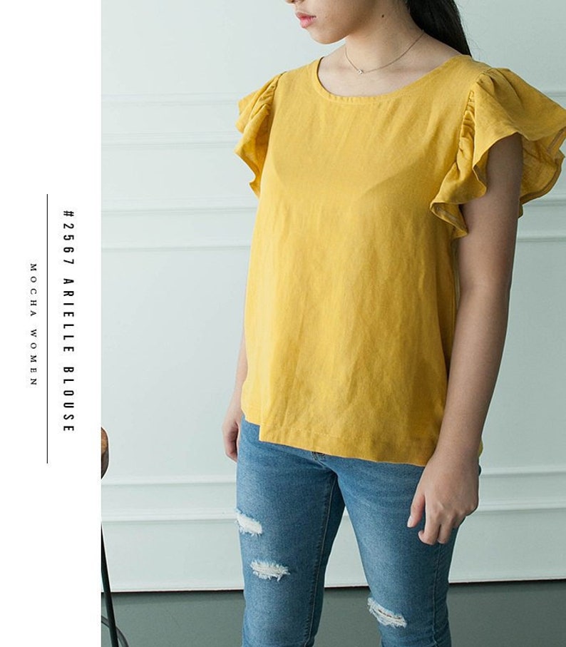 MOCHA Arielle Blouse PDF Sewing Pattern | Etsy