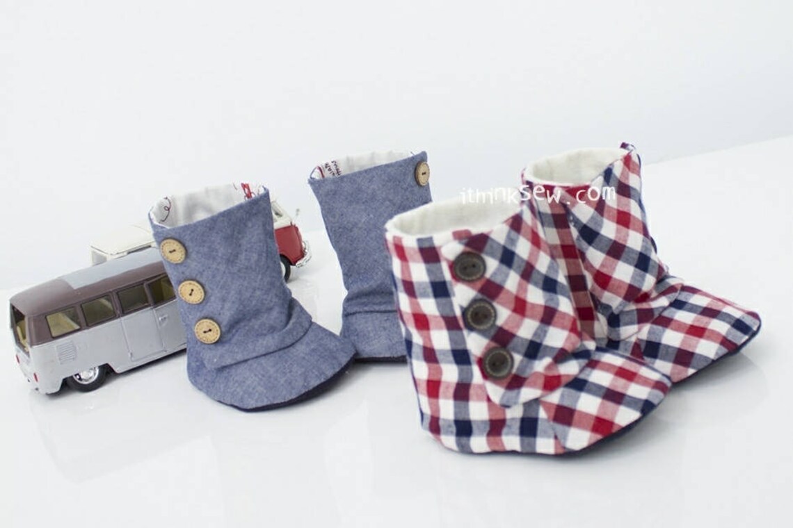 Toddler 3 Button Boots PDF Sewing Pattern Size 567 - Etsy