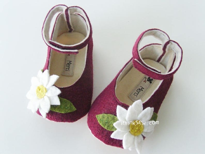 Leila Felt Baby Shoes PDF Sewing Pattern - Etsy