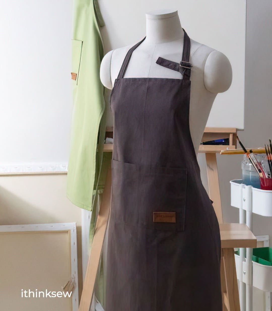 Cai Basic Aprons PDF Sewing Pattern (3 Sizes) Unisex Canvas Work Apron ...