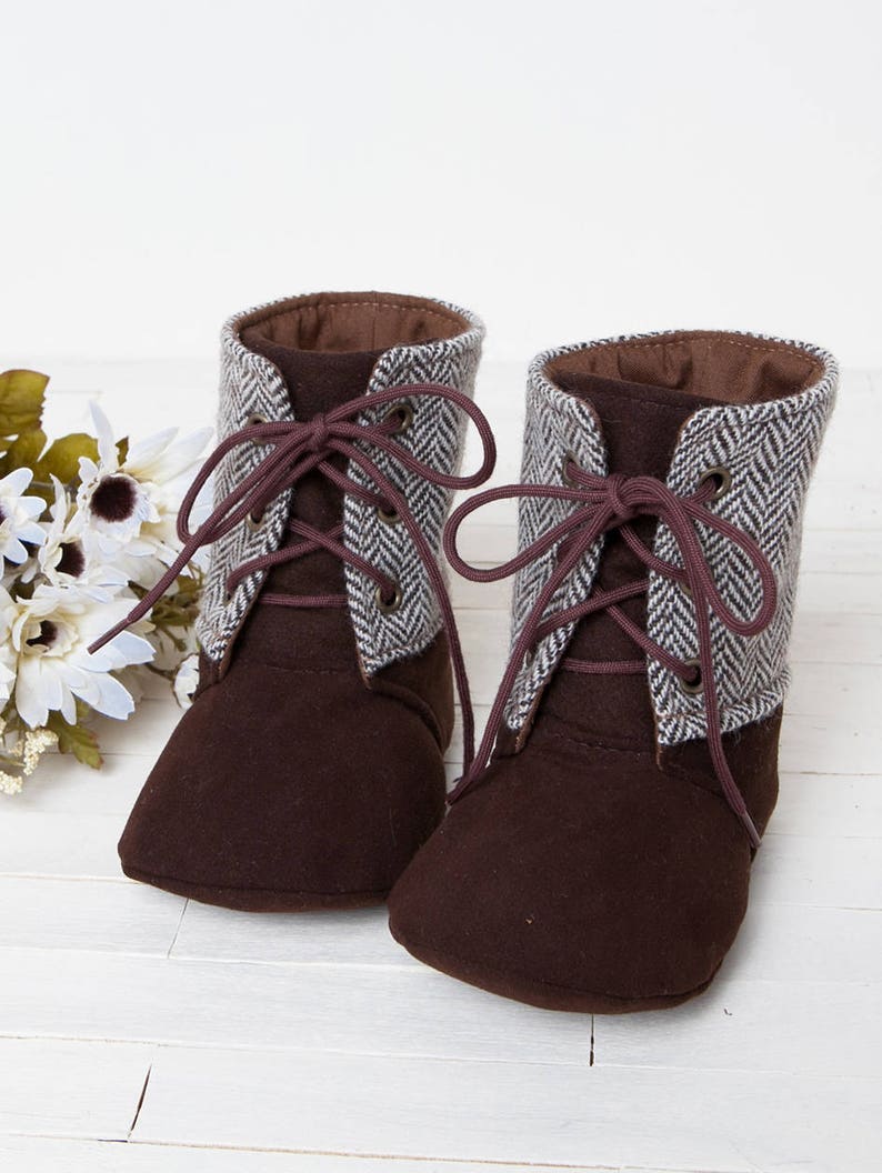 Mitchelle Baby Boots Sewing Pattern PDF | Unisex Infant Shoe Tutorial ...