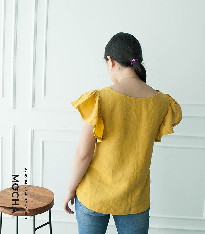 MOCHA Arielle Blouse PDF Sewing Pattern | Etsy