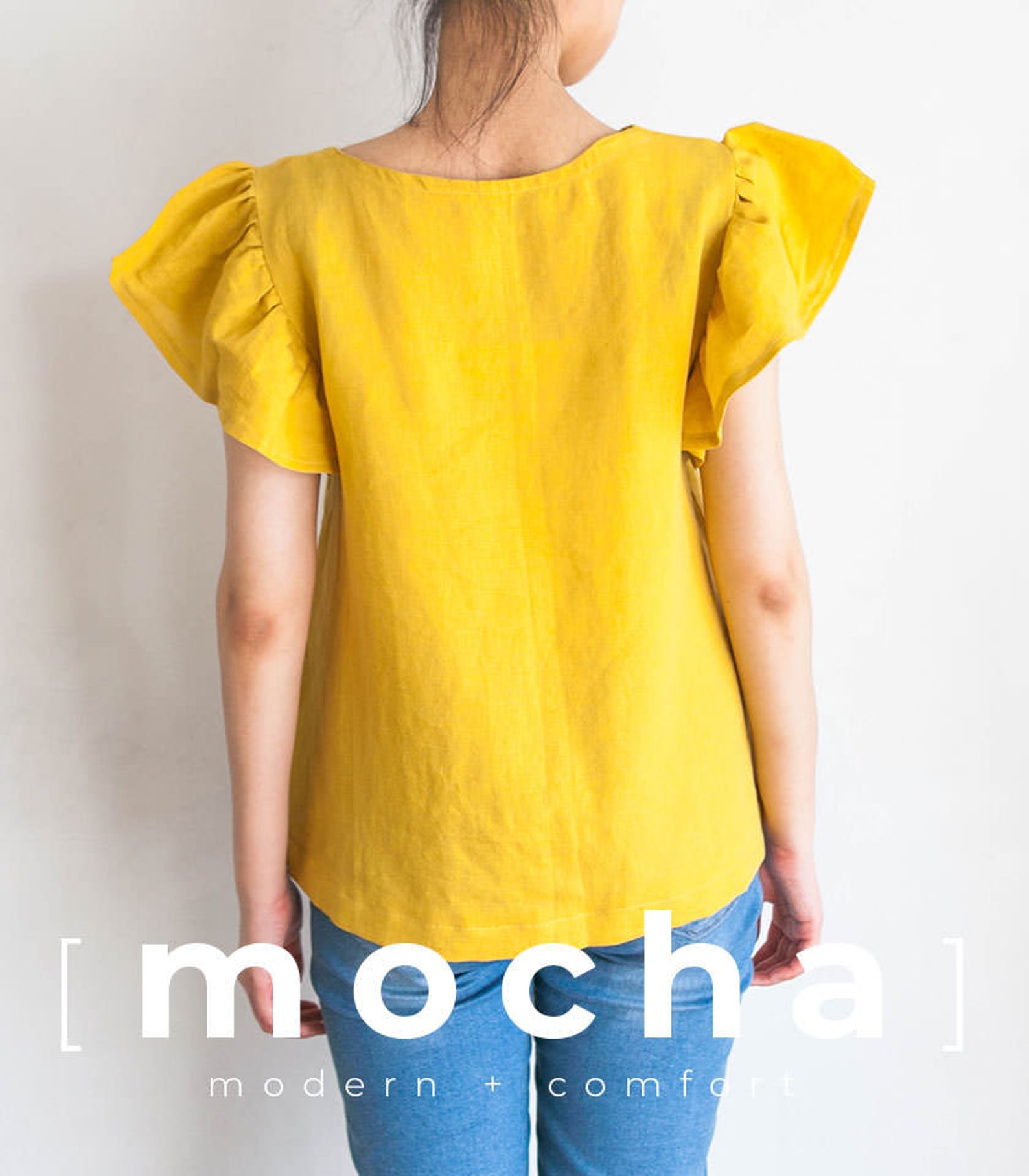 MOCHA Arielle Blouse PDF Sewing Pattern | Etsy
